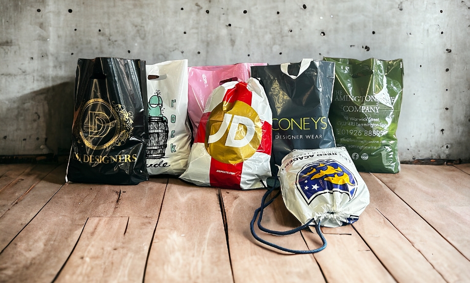 Printed Plastic Bags | Plastic Bags with Logo | From 0.03p