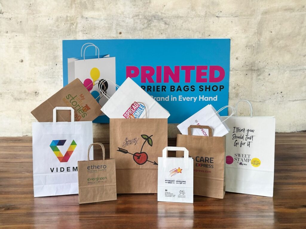 Full Colour Printed Paper Bags - Printed Carrier Bags Shop
